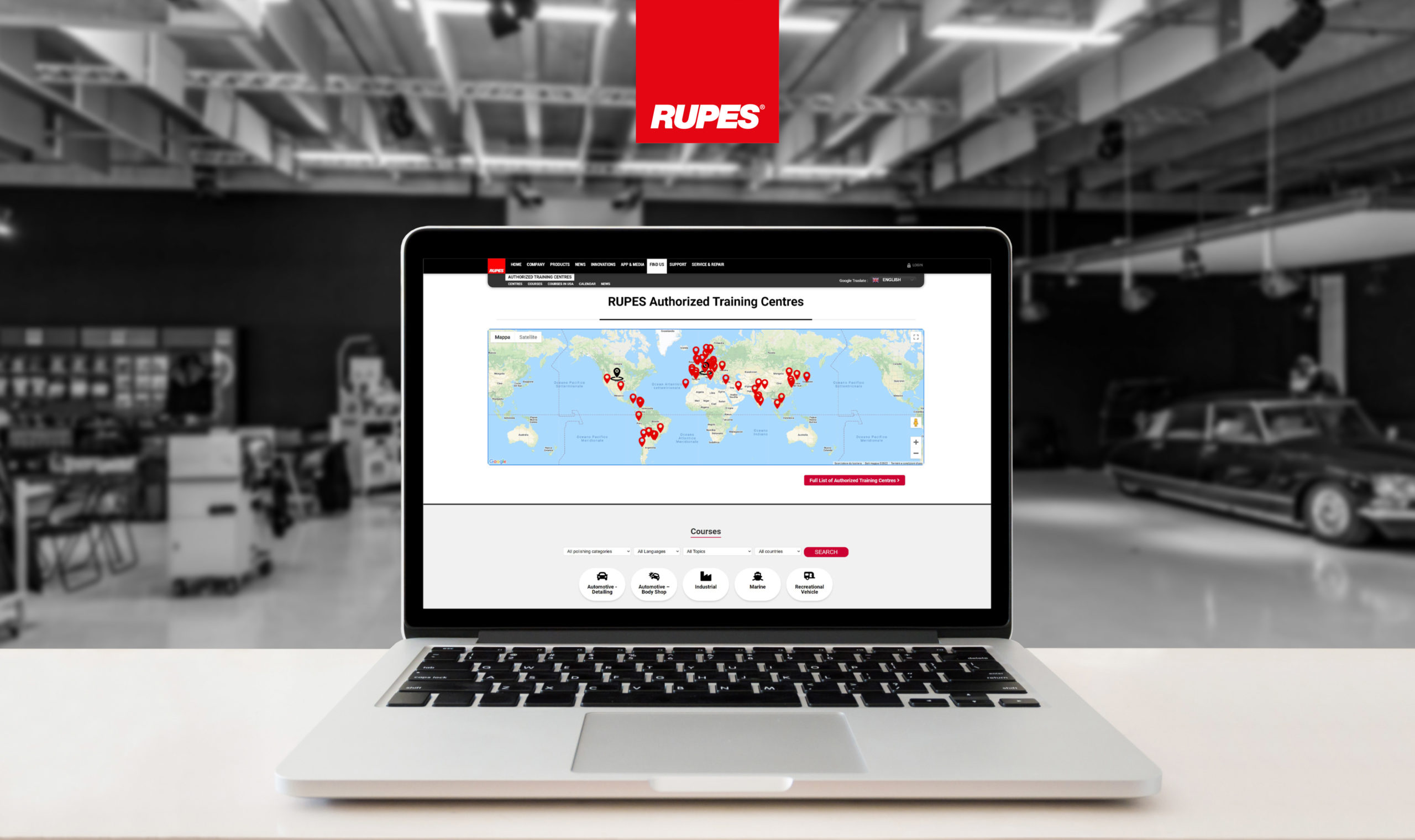 AUTHORIZED TRAINING CENTRES - NEW WEBSITE - Rupes tools