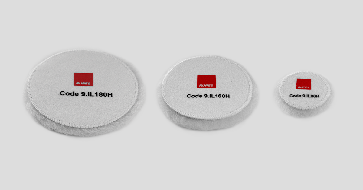 New Rotary Flat Wool Pads - Rupes tools